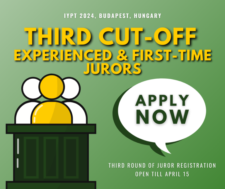 IYPT 2024 | International Young Physicists’ Tournament